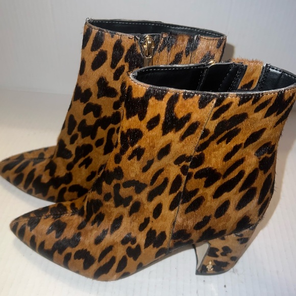 Sam Edelman | Shoes | Sam Edelman Leopard Print Ankle Boots | Poshmark
